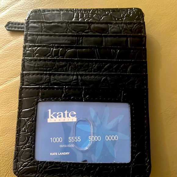 Kate Landry | Accessories | Nwot Kate Landry Leather Credit Card Case ...
